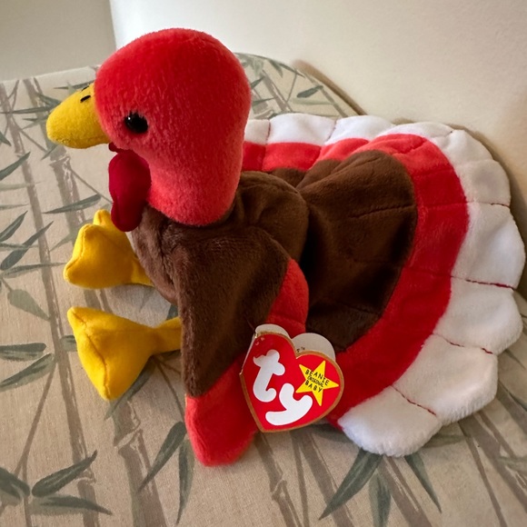 Toys | Ty Beanie Baby Gobbles The Turkey 1996 Rare And Retired | Poshmark